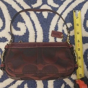 Coach | Bags | Vintage Coach Logo Fabric Mini Purse | Poshmark